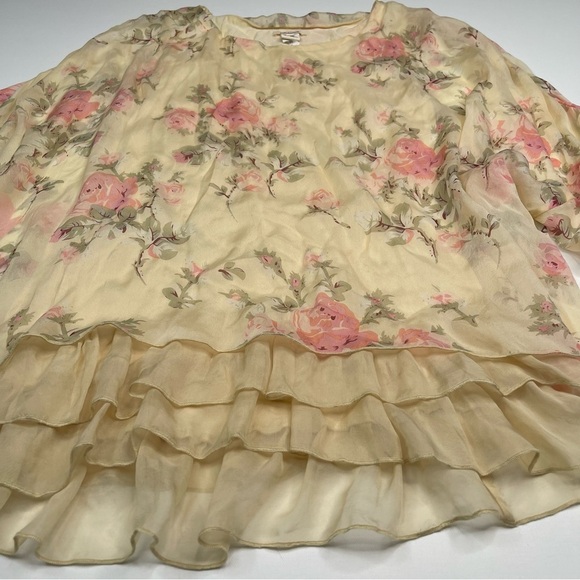 Sundance | Tops | Sundance Top Blouse Silk Floral Roses Cottagecore ...
